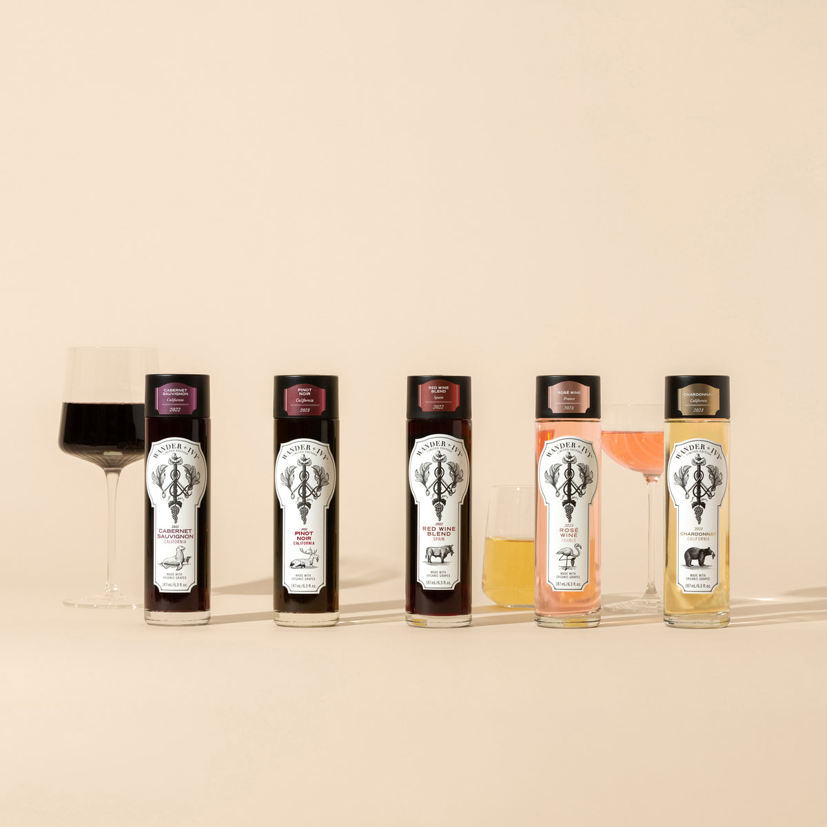 Mixed Varietals Set: Premium Single-Serve Wine | Wander + Ivy