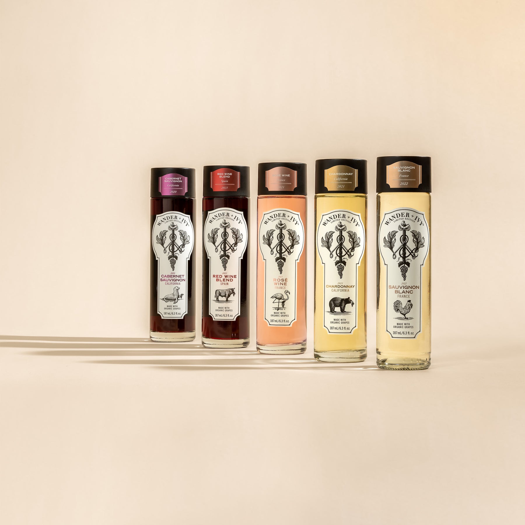 Mixed Varietals Set: Premium Single-Serve Wine | Wander + Ivy